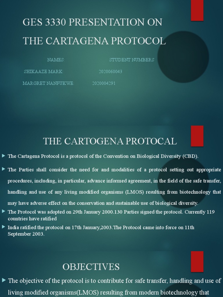 Cartagena Protocol Overview and Impact | PDF | Natural Environment