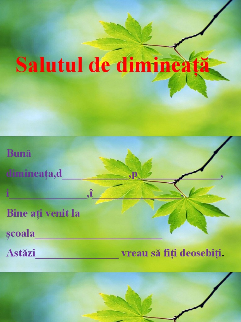 Cintec de Primavara | PDF