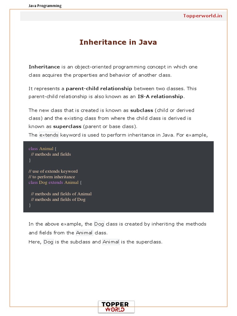 Inheritance-in-Java 18 | PDF