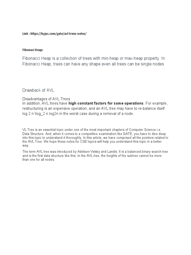 Avl Tree Pdf Algorithms And Data Structures Computer Data 7309