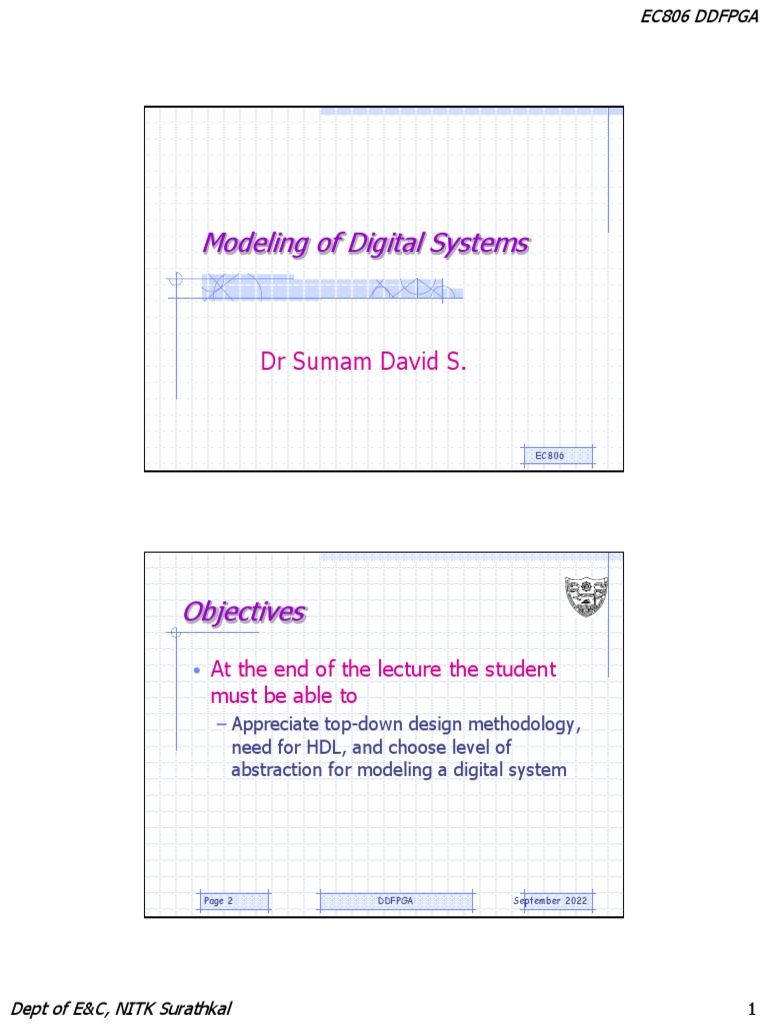 L5 Digital System Modeling1 | PDF | Field Programmable Gate Array | Digital Electronics