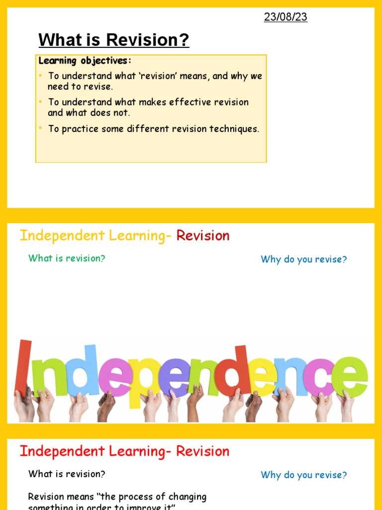 How To Revise | PDF | Learning | Recall (Memory)