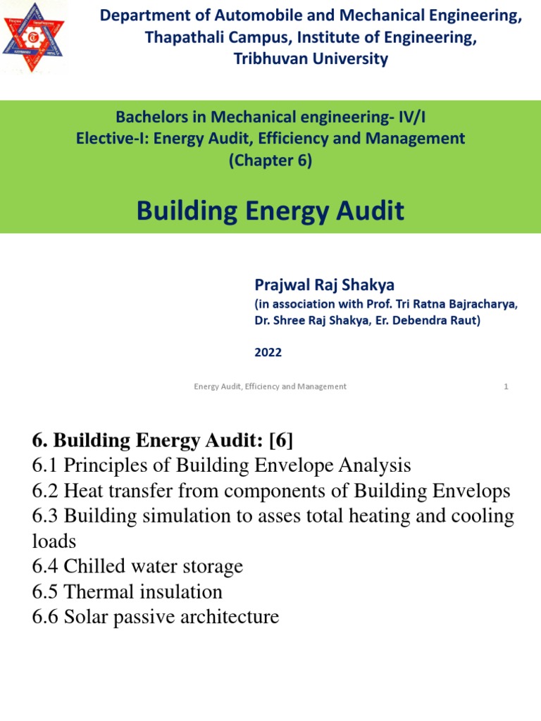 Chapter 6 Building EA PRS SRS | PDF | Heat Transfer | Efficient Energy Use