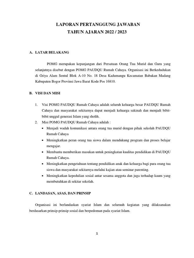 LPJ Pomg 2022-2023 | PDF