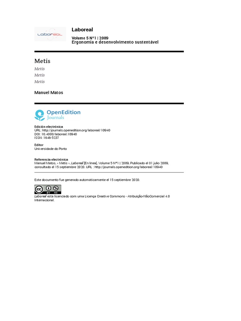 METIS Laboreal | PDF