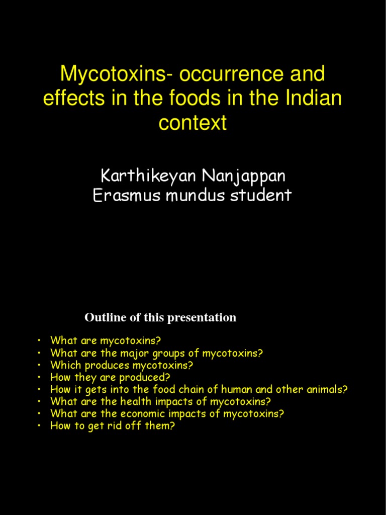 Mycotoxin Presentation | Download Free PDF | Mycotoxin | Toxicology