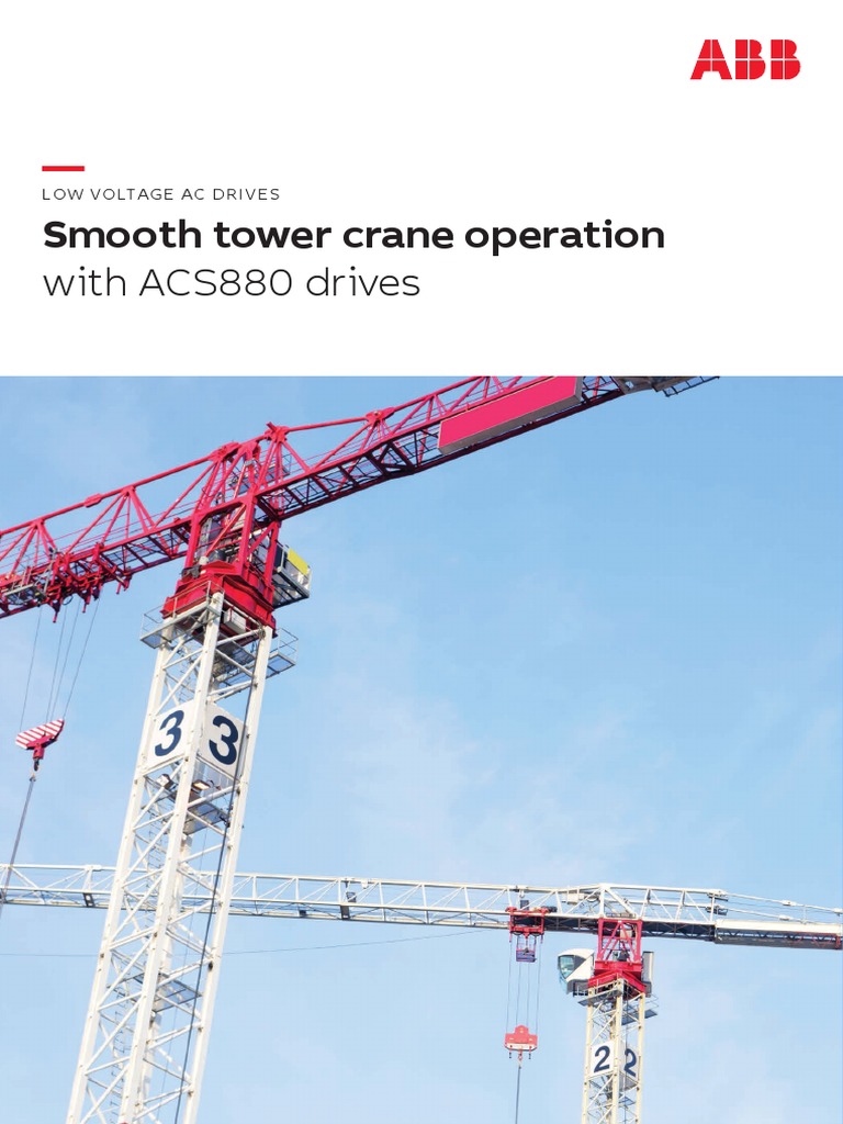 Smooth Tower Crane Operation With ACS880 Drives | PDF | Programmable Logic Controller | Crane ...