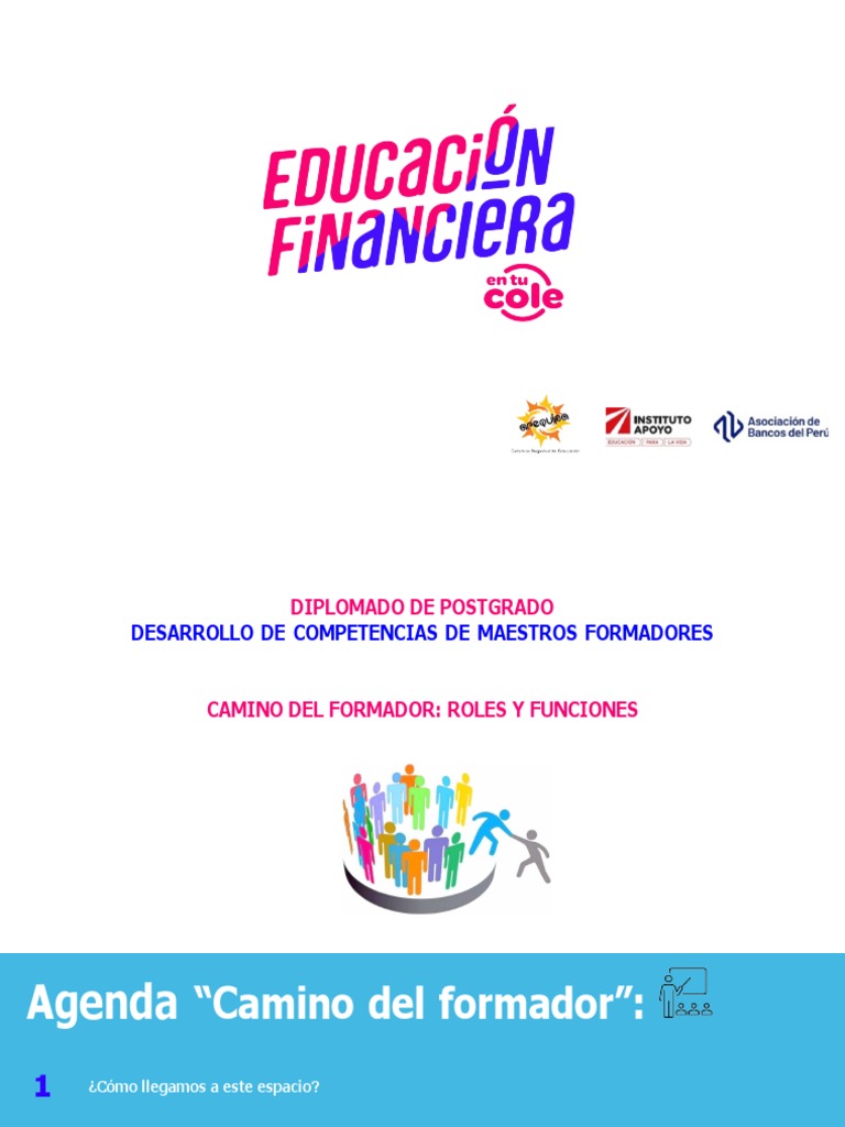 AQP - TB 01. Roles y Funciones Del Formador | PDF | Enseñando | Educación financiera