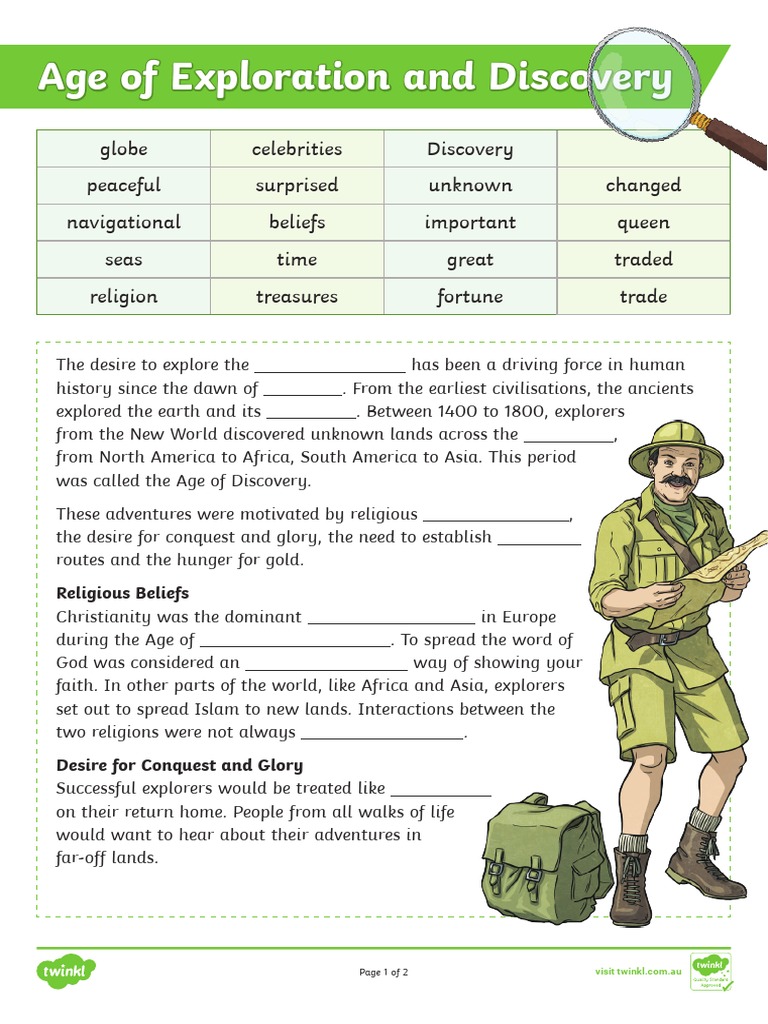 Age of Exploration: Key Motivations and Figures | PDF | Age Of ...