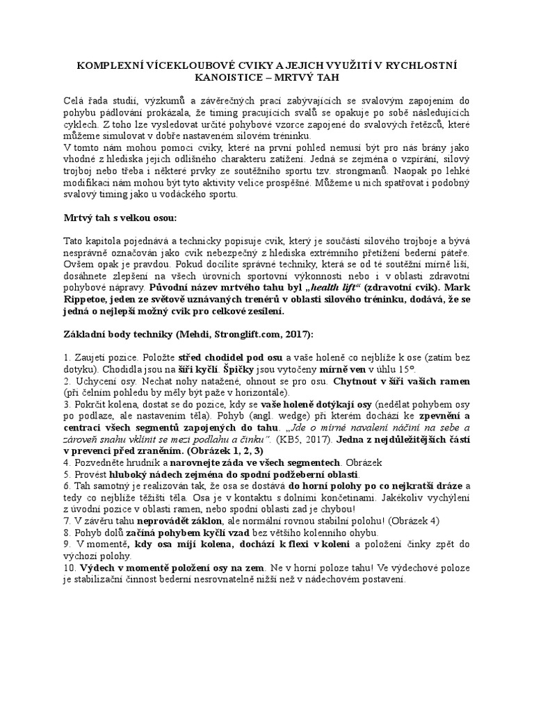 Kapitola - Komplexni Cviky Mrtvy Tah | PDF