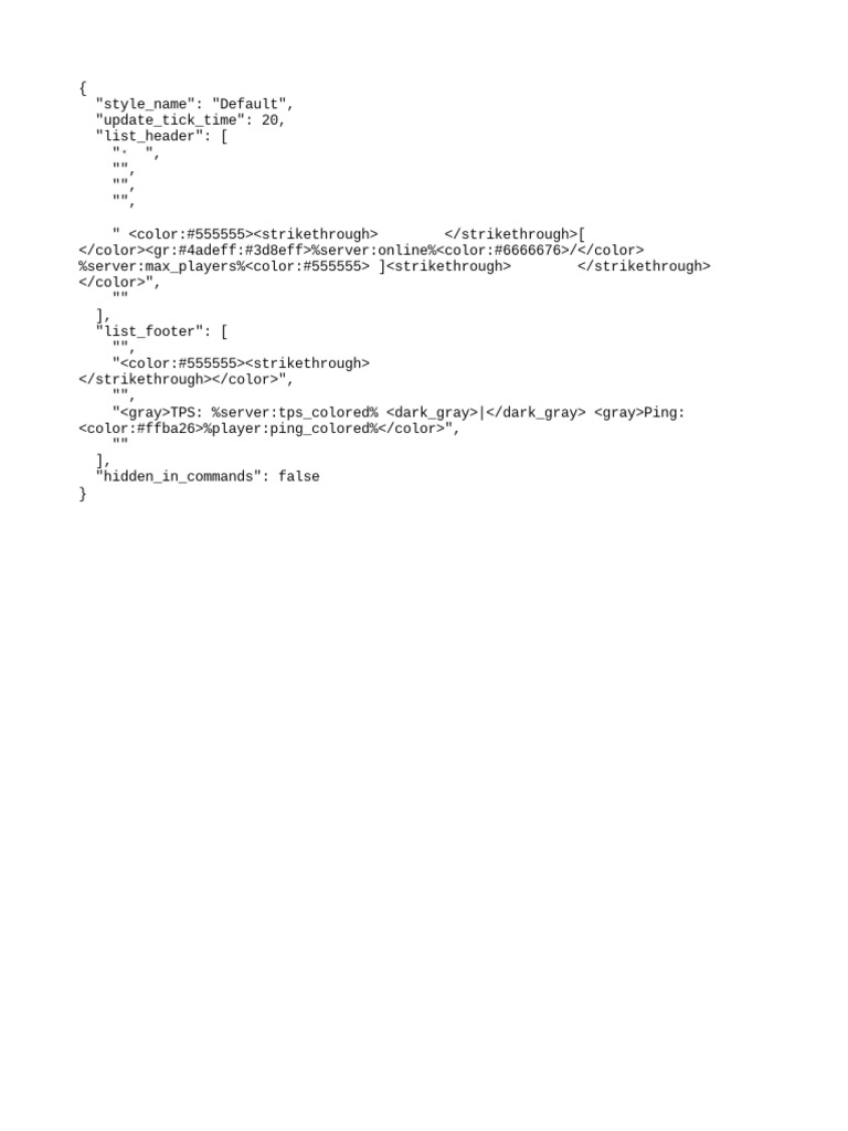 Styled Player List | PDF
