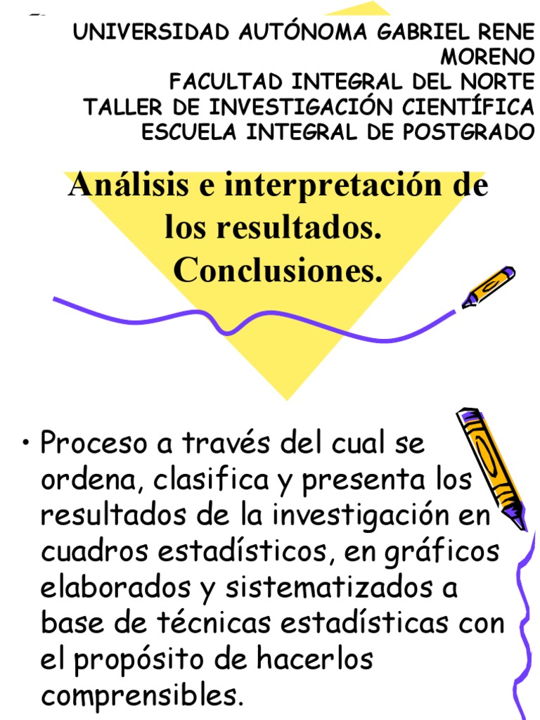 E. Análisis e Interpretación de Resultados | PDF