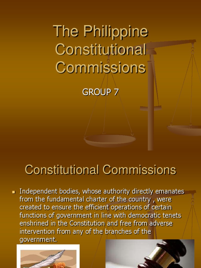 Philippine Constitutional Commissions Overview | PDF | Commission On ...