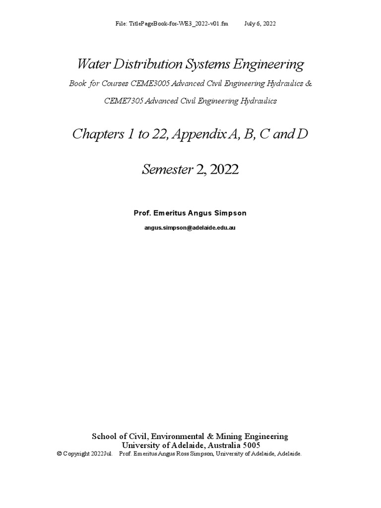 WDSv4-Final Copy For WE3-2022 | PDF | Fluid Dynamics | Pressure