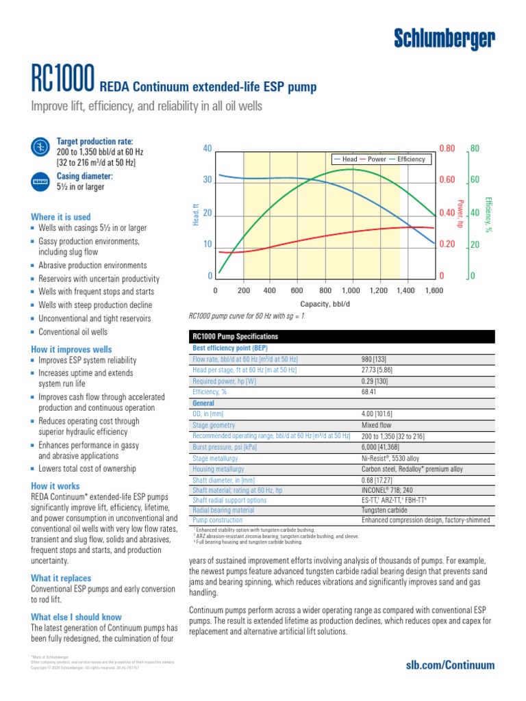 rc1000 Ps | PDF | Pump | Bearing (Mechanical)