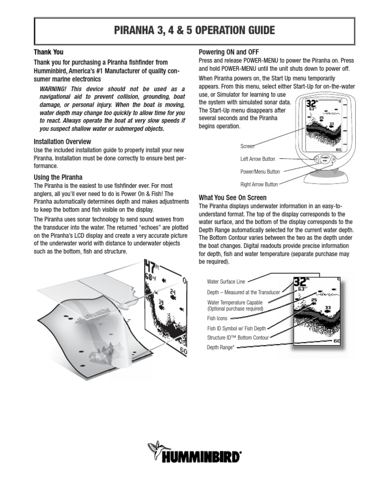 Piranha 3 - 4 - 5 Operations Manual | PDF