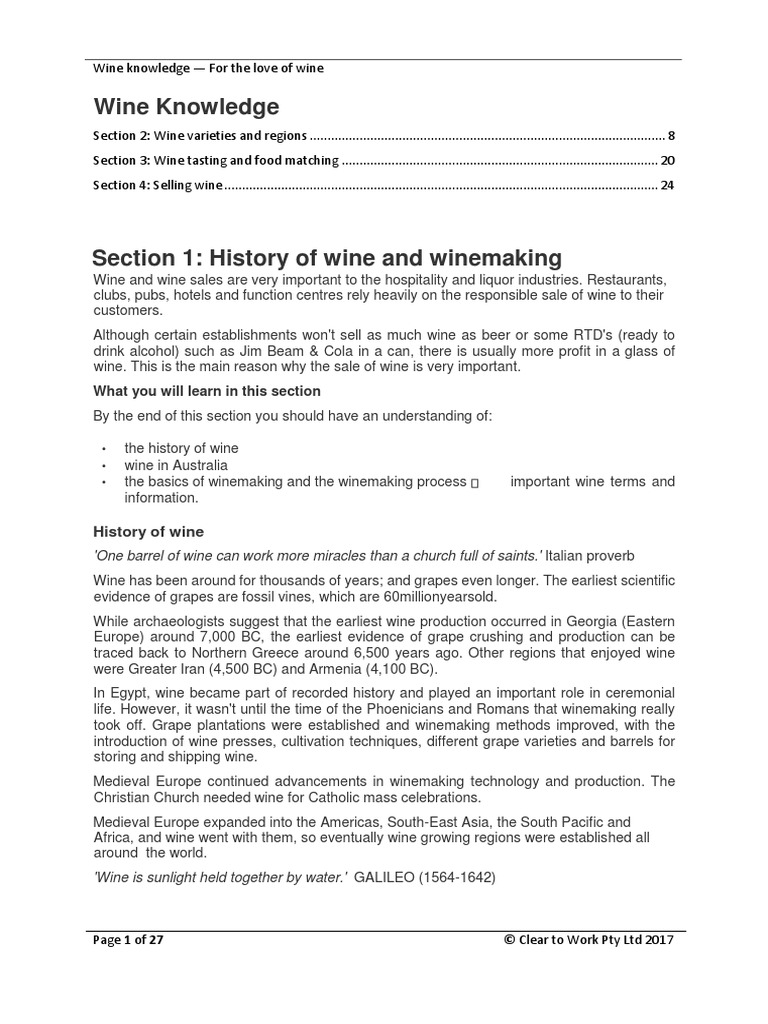 Wine Knowledge Handbook | PDF | Rose | Wine