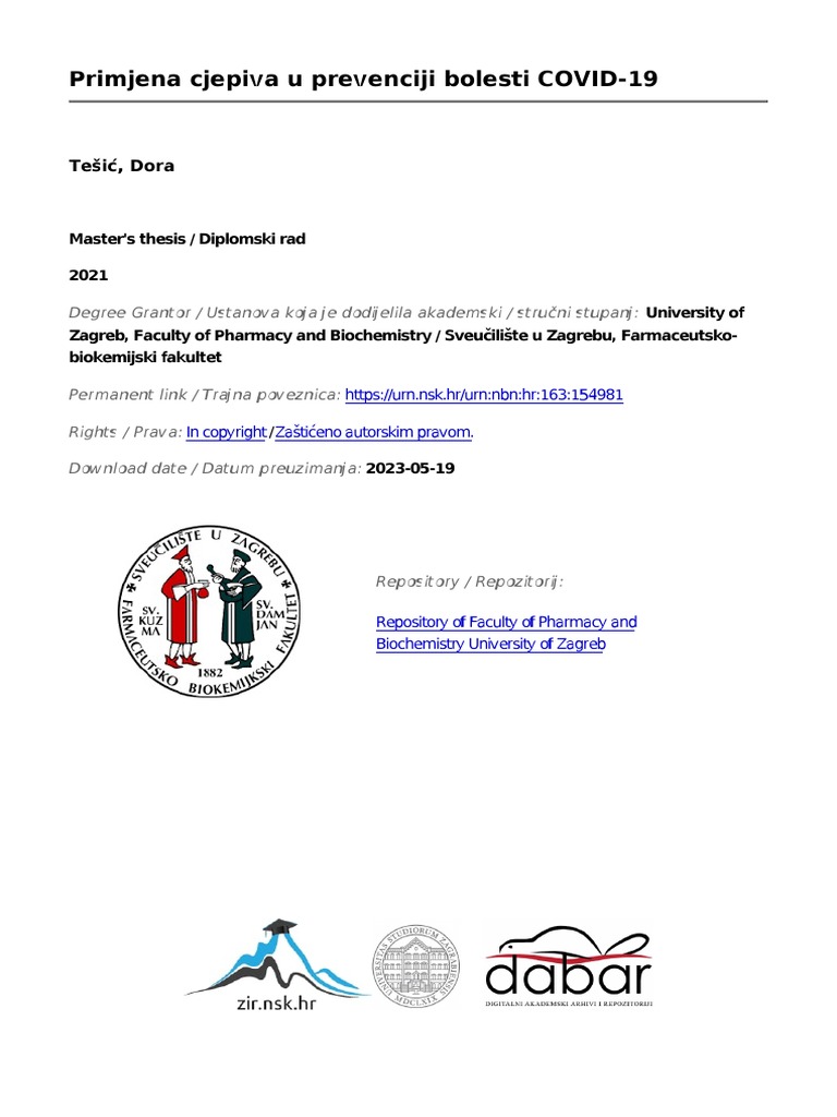 Diplomski Rad - Dora Tesic | PDF