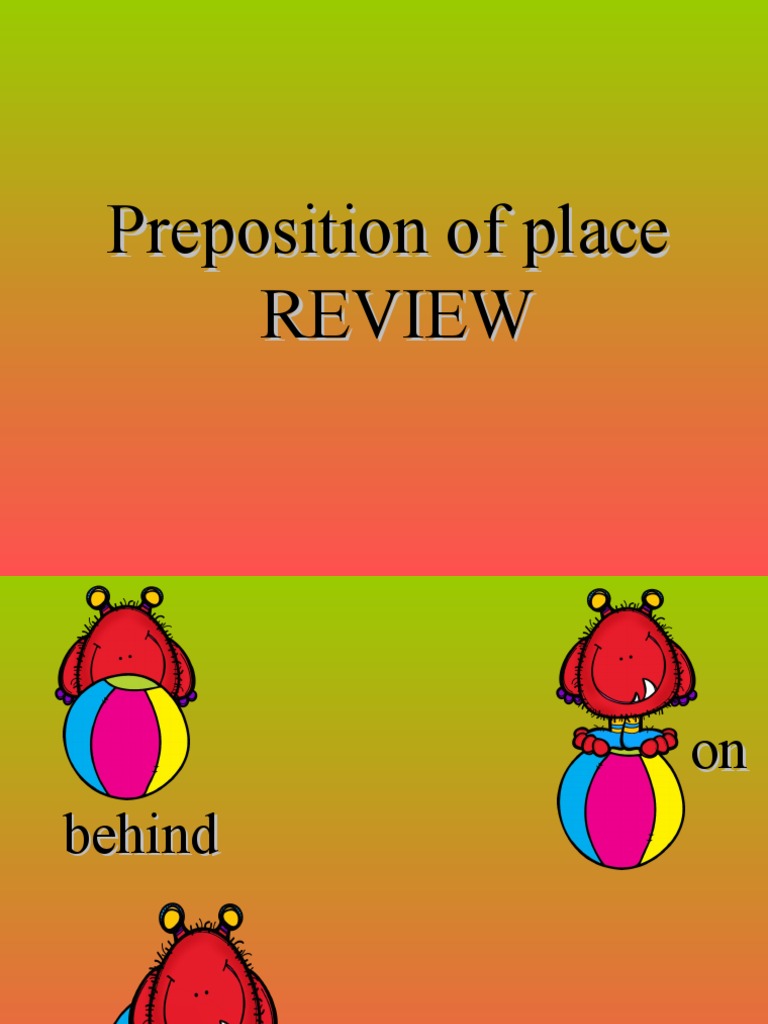 Prepositions of Place PPT Game - 77259 | PDF