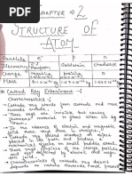 JEE Atomic Structure Short Notes | PDF