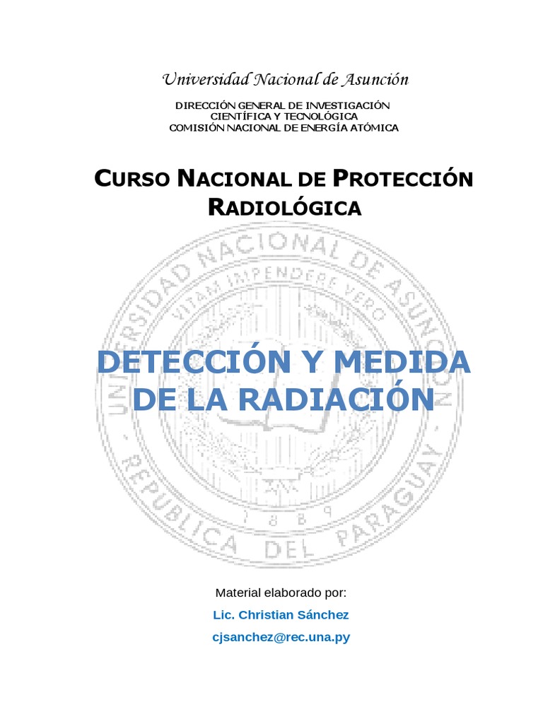 3-Detección y Medida de La Radiación | PDF | Radiación electromagnética ...