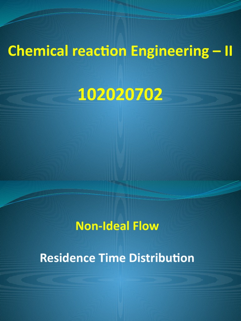 Residence Time Distribution | PDF Residence Time Distribution | PDF