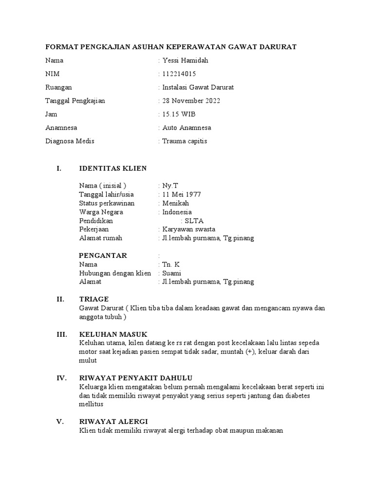 LK Igd Trauma Capitis | PDF