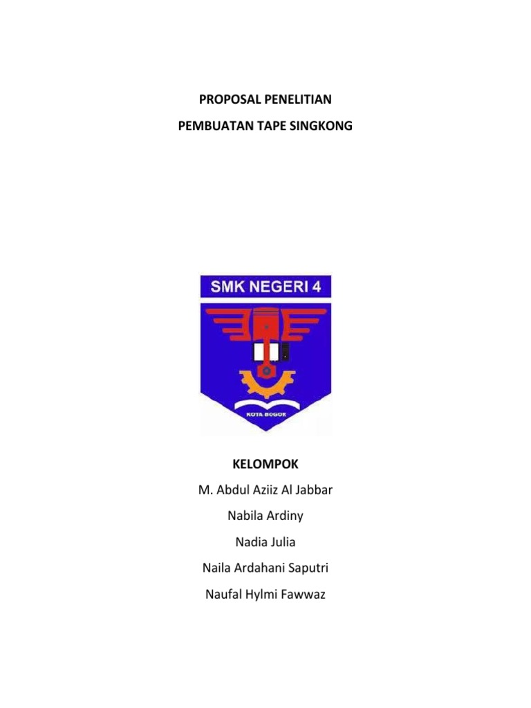 Proposal Penelitian Tape | PDF