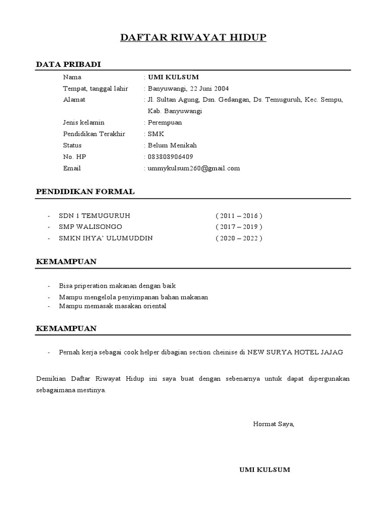 CV RICKY HERNANDA | PDF