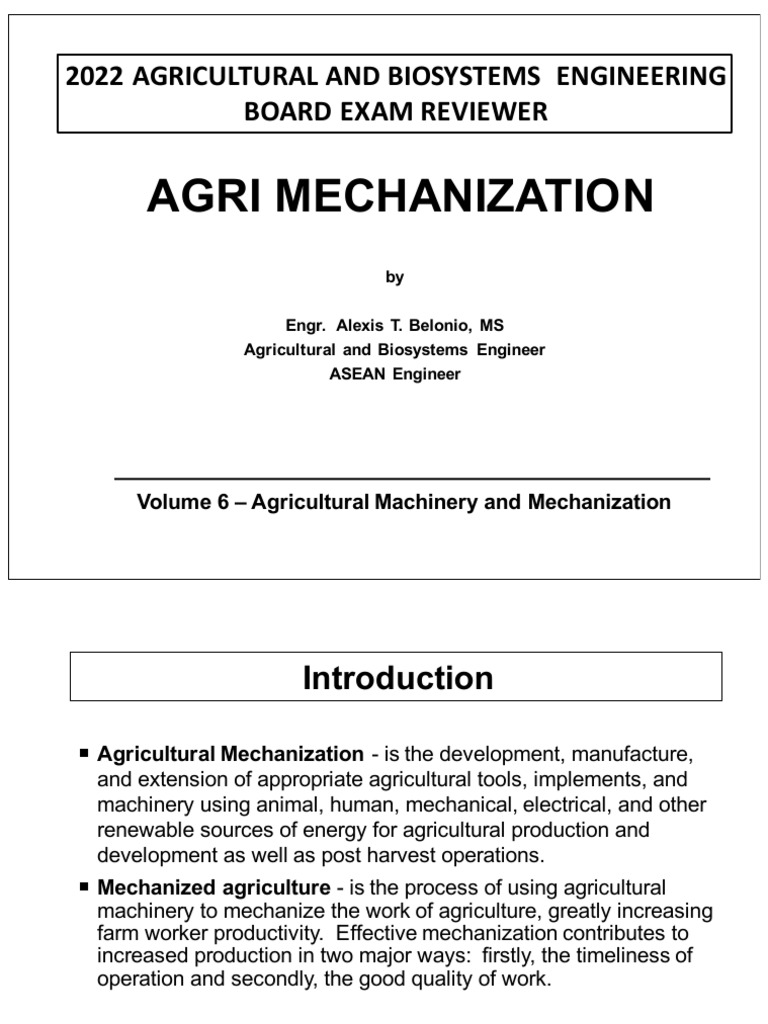 AMM - Chap 02 - Agri Mechanization | PDF | Agricultural Machinery | Agriculture