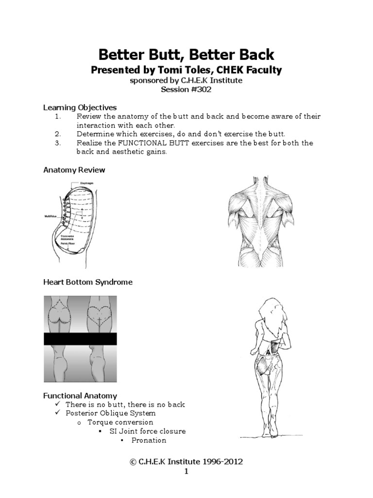 Better Butt Better Back Toles 12 | PDF | Wellness