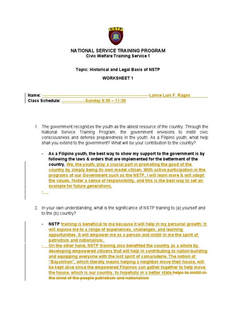 Understanding CWTS in NSTP Training | PDF