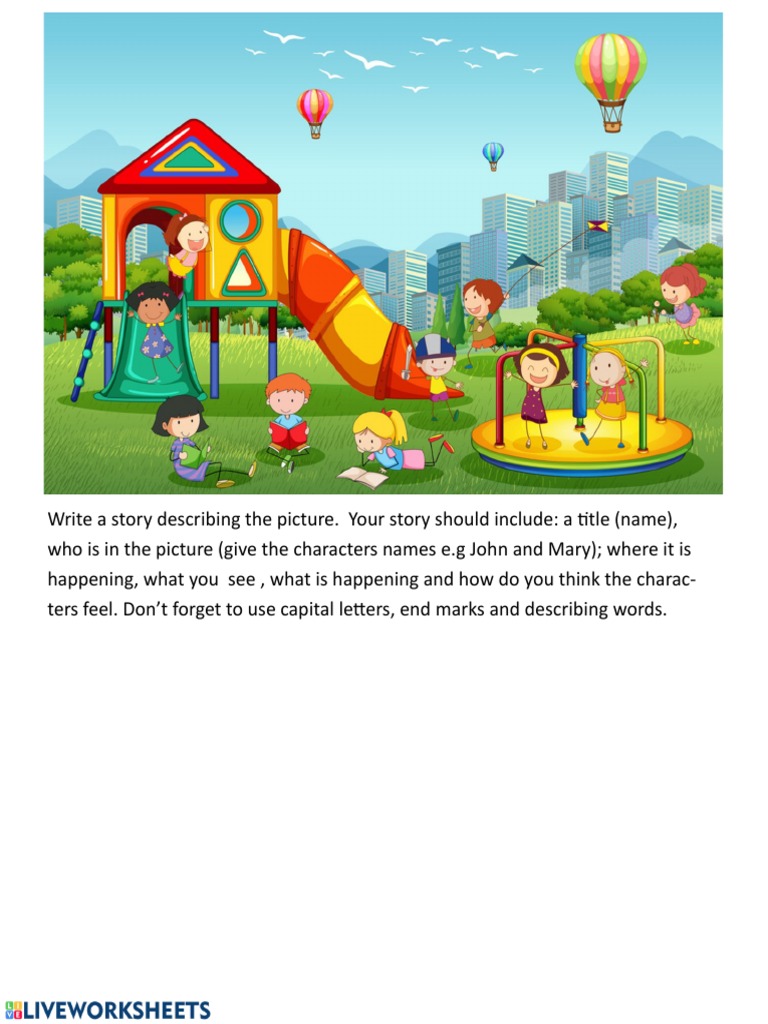 Descriptive Writing: A Day at the Park | PDF