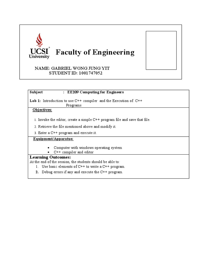 Lab1 (GB) Computing | Download Free PDF | Computer Program | Programming Lab1 (GB) Computing | Download Free PDF | Computer Program | Programming