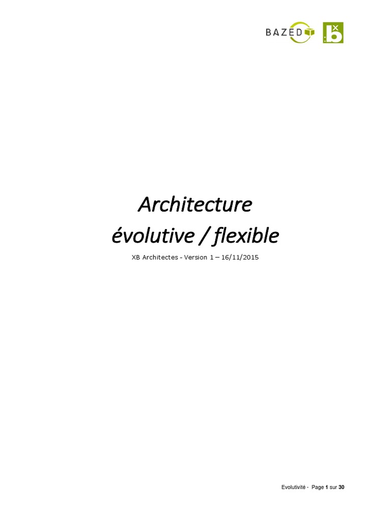 Architecture Evolutive | PDF | Isolation thermique du bâtiment ...
