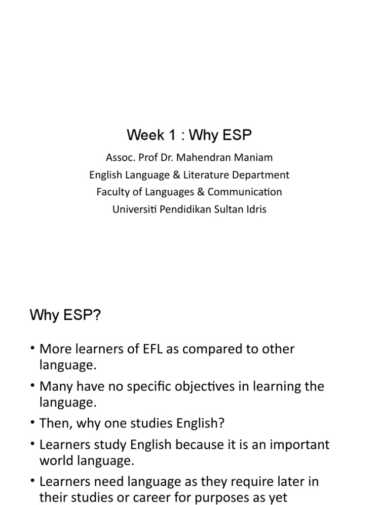 Week 1 Why Esp Pdf