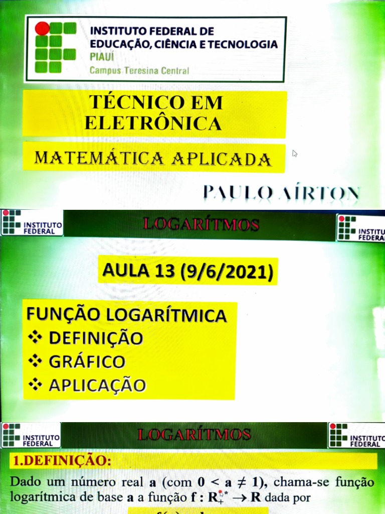 Matemática Aula-13 IFPI Log2 | PDF