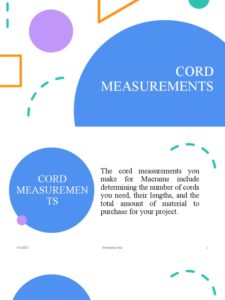Cord Measurements23 | PDF | Microsoft Power Point | Software