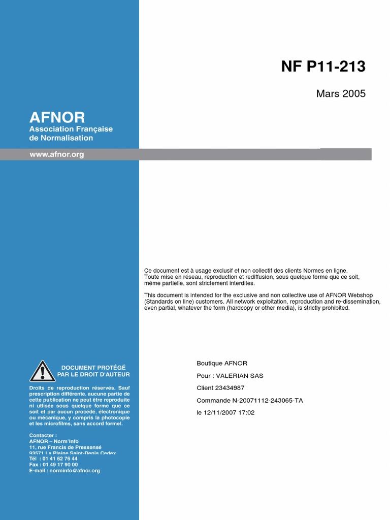 NF P 11-213 - Dallages Industriels | PDF