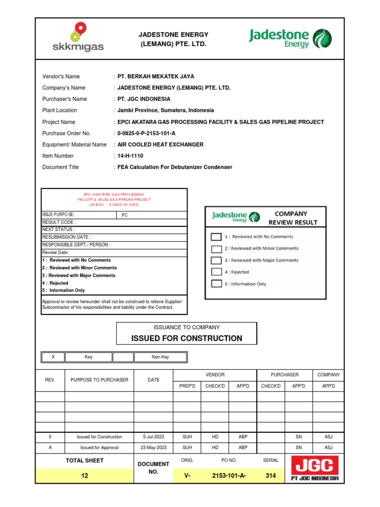 FEA Analysis for Debutanizer Condenser | PDF | Strength Of Materials ...
