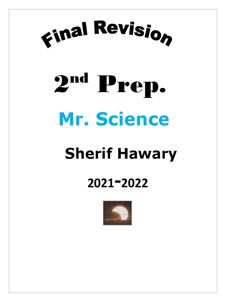 Science - 2nd. Prep. - Final Revision 2022 | PDF | Waves | Flowers