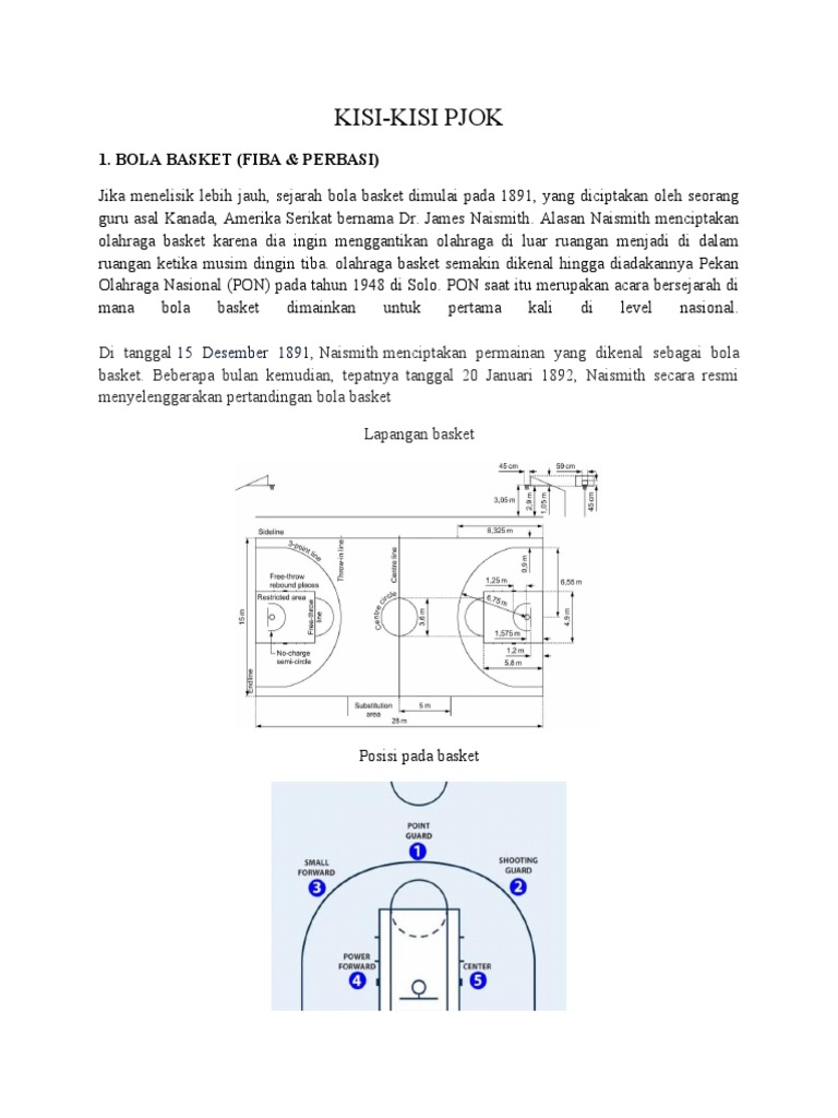 Teknik dan Aturan Dasar Bola Basket | PDF