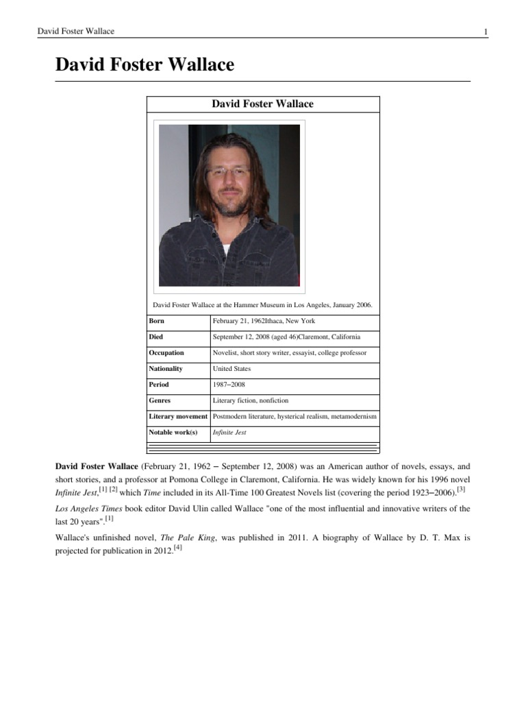 David Foster Wallace | PDF