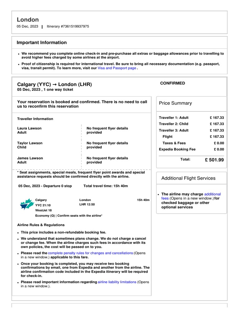 Your Flight Ticket Reservation | PDF | Fee | Frequent Flyer Program