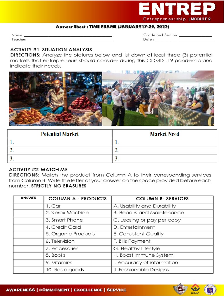 Entrep Module 2attachment Set B | PDF
