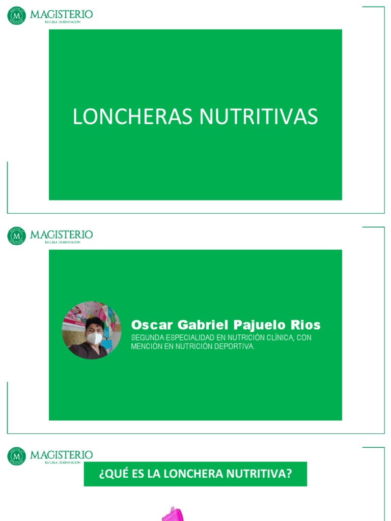 Loncheras Nutritivas | PDF