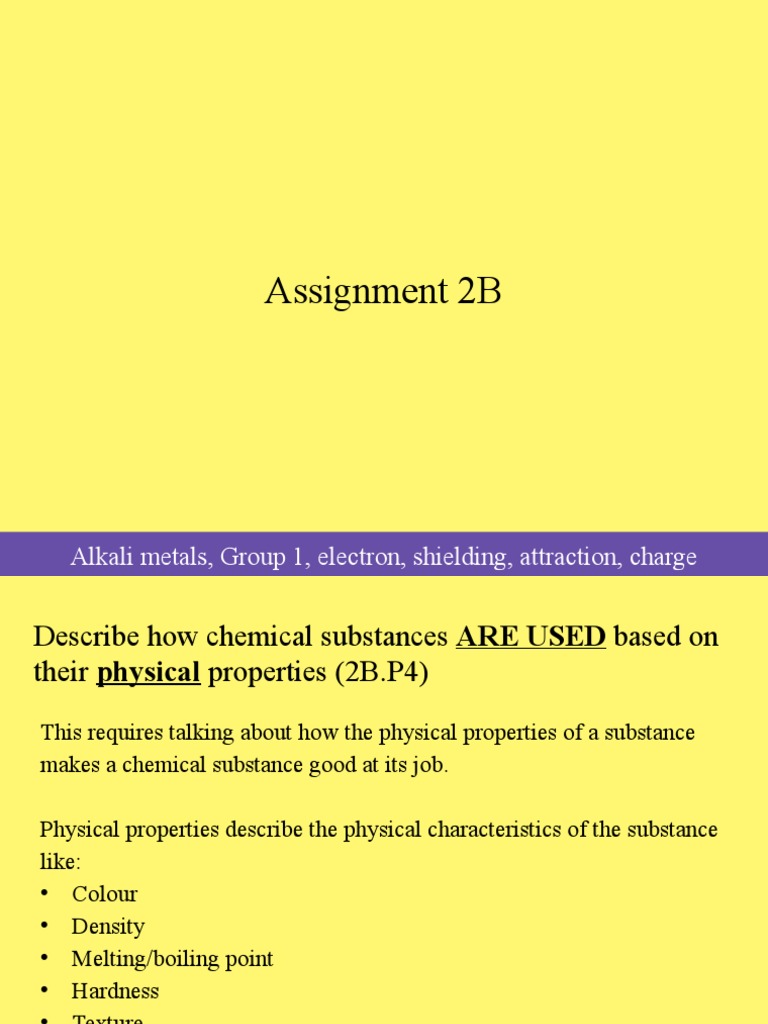 Unit 2b L2 Applied Science Pdf Metals Chemical Substances 