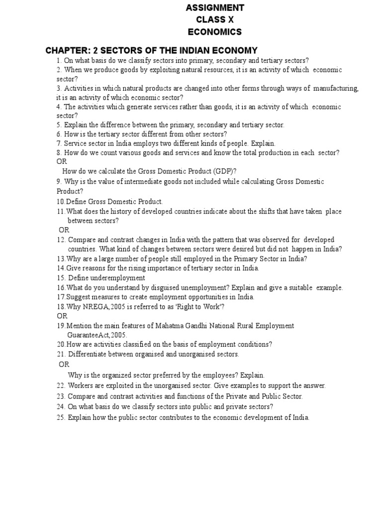 ASSIGNMENT1chapter 2 | PDF | Employment | Gross Domestic Product