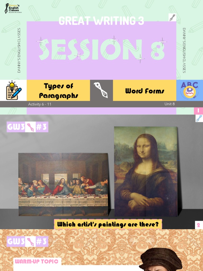 GW3 - Session 8 | PDF | Grammatical Number | Plural