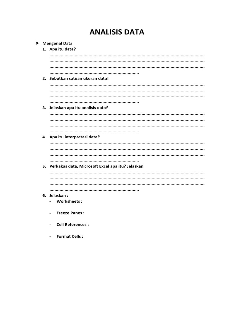 Analisis Data | PDF